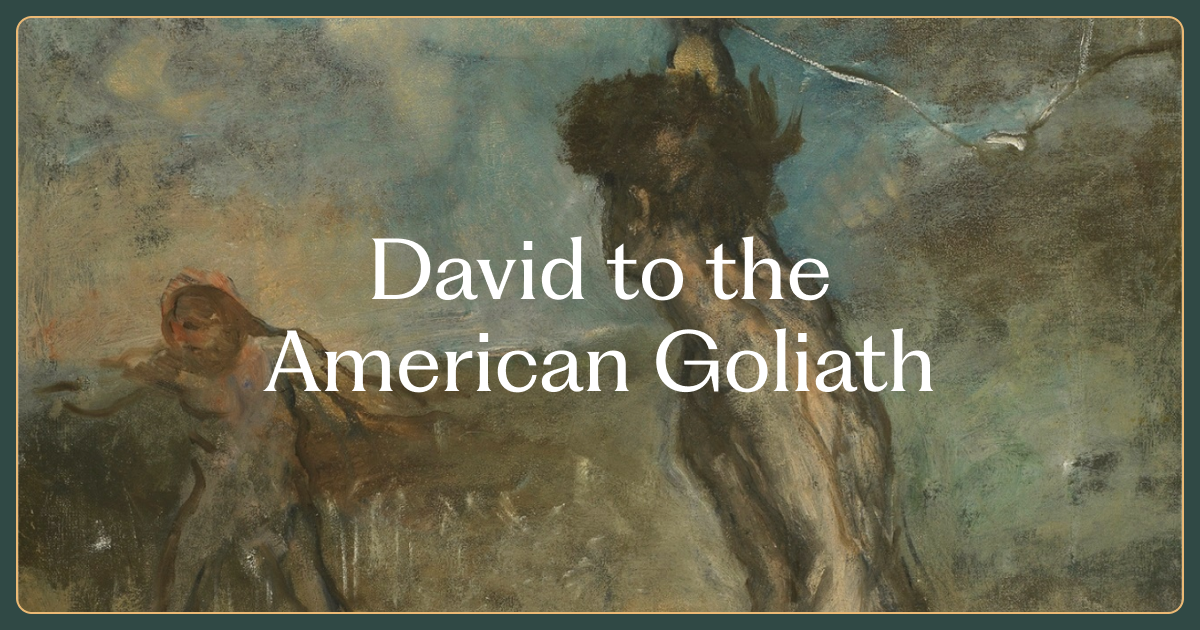 David to the American Goliath